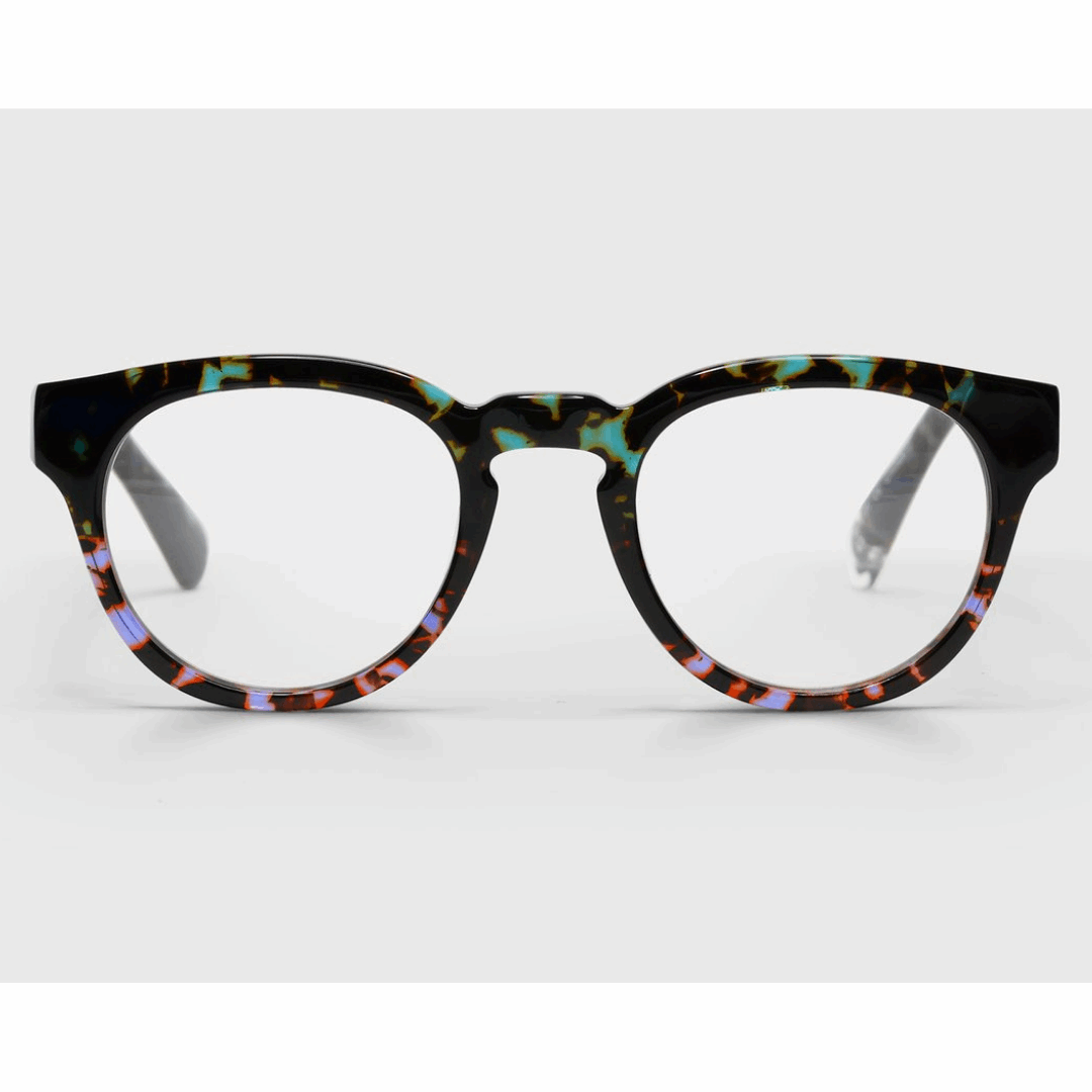 Finley Blue and Purple Tortoise - Blue Light Glasses – Bridge + Root