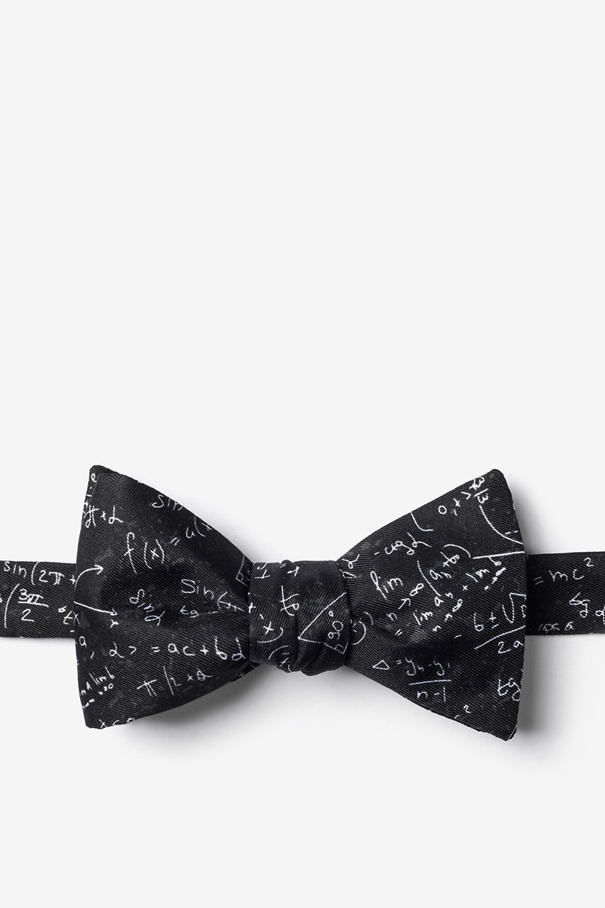 Math - Equations Black Micro Fiber Bow Tie – Bridge + Root